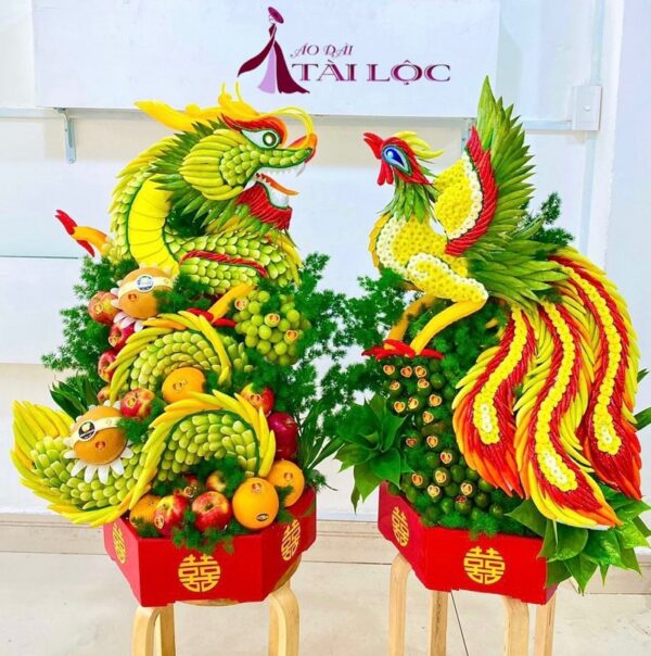 Bảng giá mâm quả rồng phụng trái cây TP HCM-Tài Lộc - Áo Dài Tài Lộc