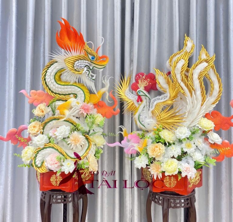 Bảng giá mâm quả rồng phụng trái cây TP HCM-Tài Lộc - Áo Dài Tài Lộc
