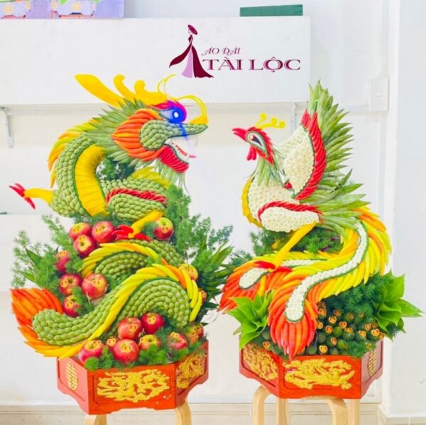 Bảng giá mâm quả rồng phụng trái cây TP HCM-Tài Lộc - Áo Dài Tài Lộc