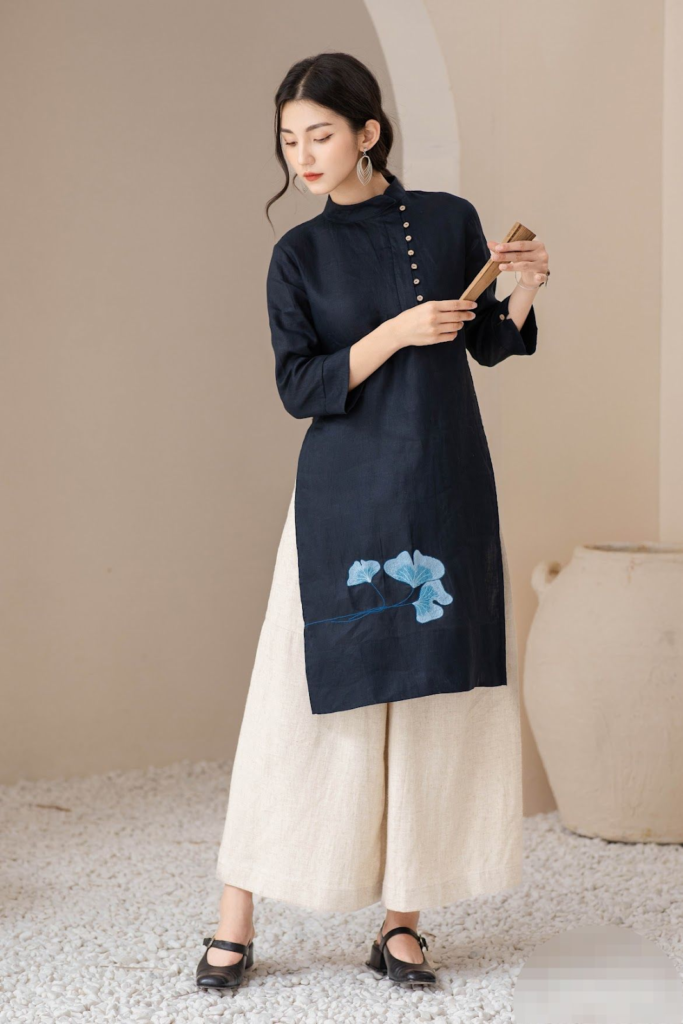 Áo dài Linen - Sự đa dạng và độc đáo trong vải may áo dài